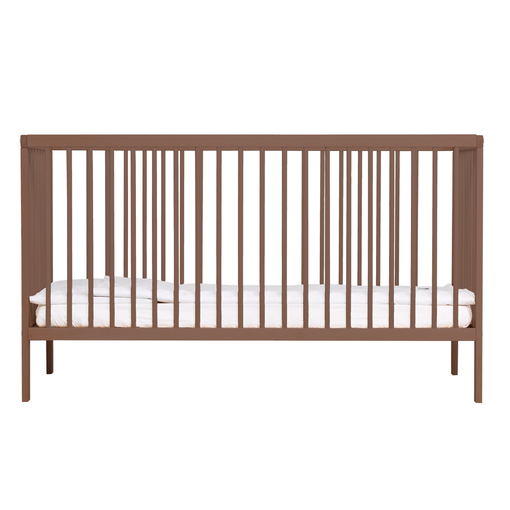 Midi Cot Bed – Beech 140×70 Untreated Solid Beechwood | Mokee