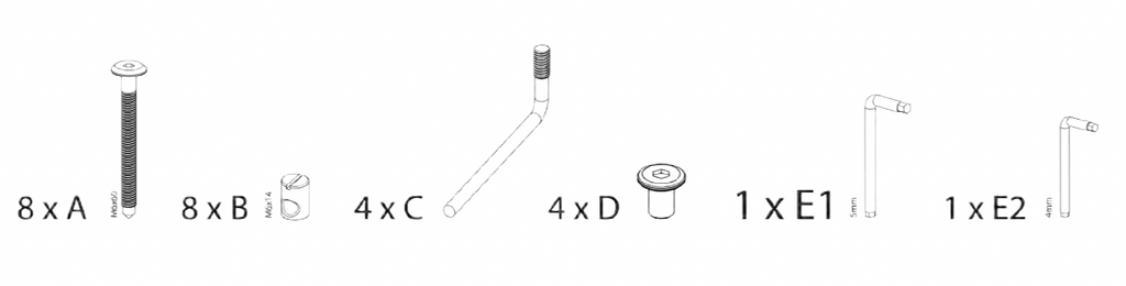 Screws - Beech Cot - Whole Screw Set – Mokee