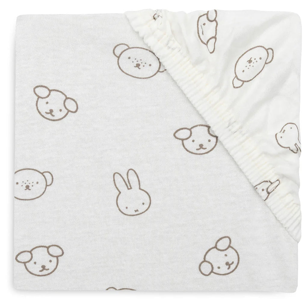 Jollein Miffy Cot Bed Fitted Sheet | 120 x 60 cm - Miffy and Friends – Mokee
